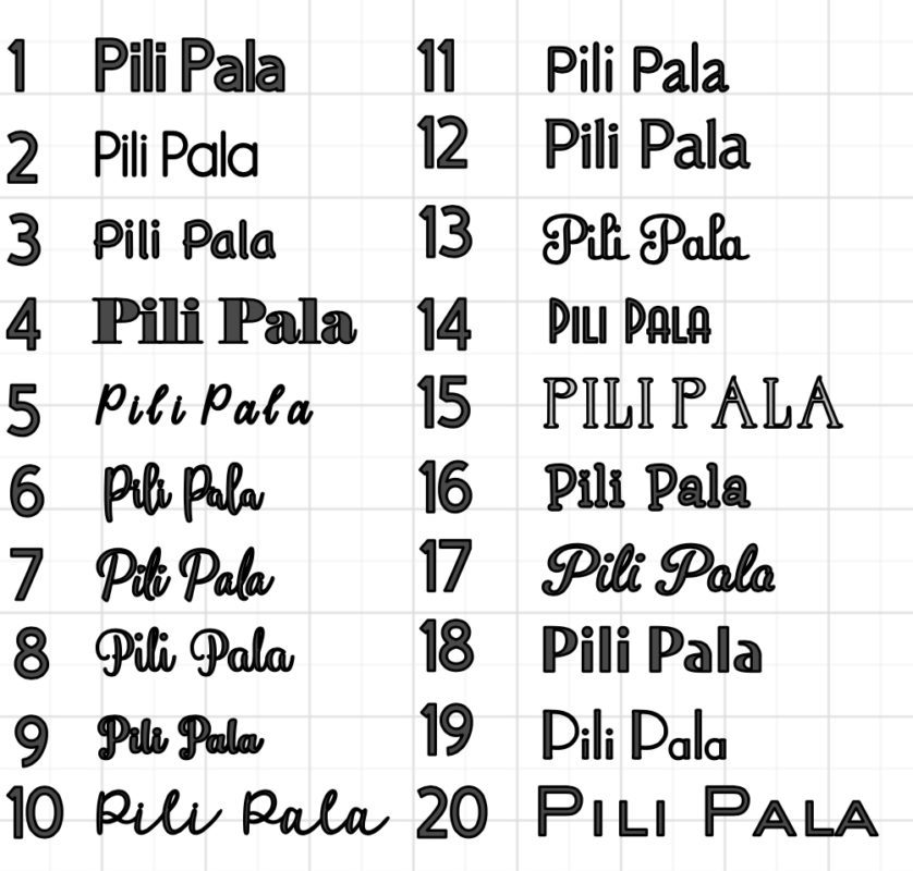 Personalised Vinyl Labels (Height 2 inch) - Pili Pala Collections
